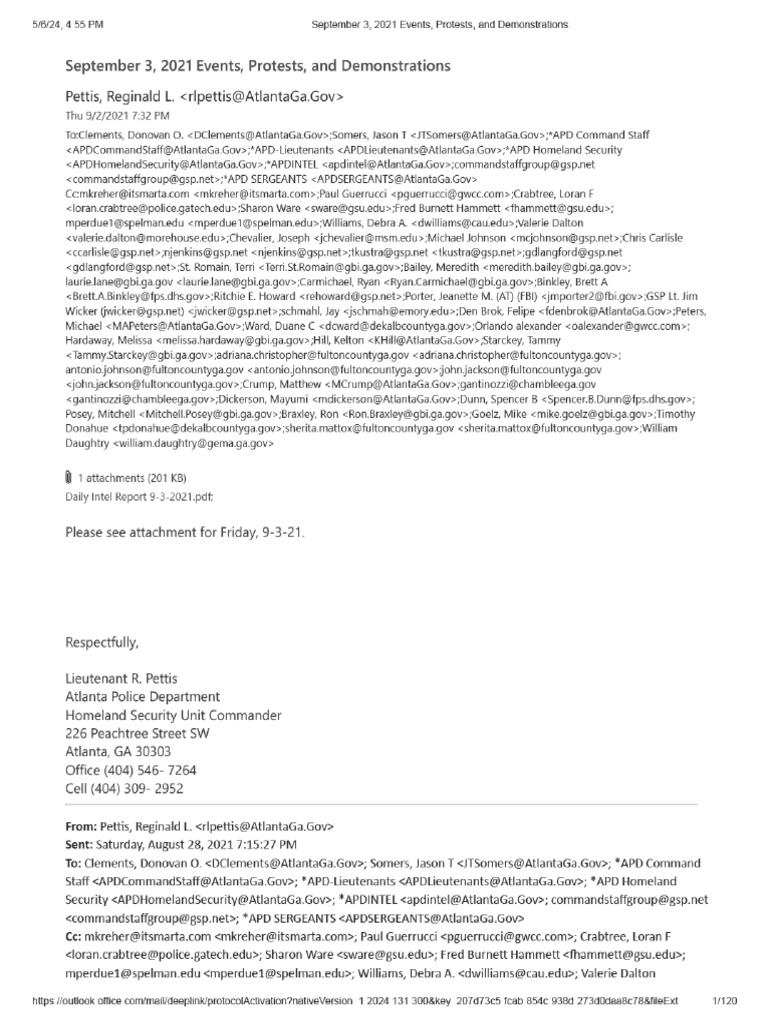 Brennan Center Atlanta PD Documents Compiled - Emails and Reports - Sanitized | PDF