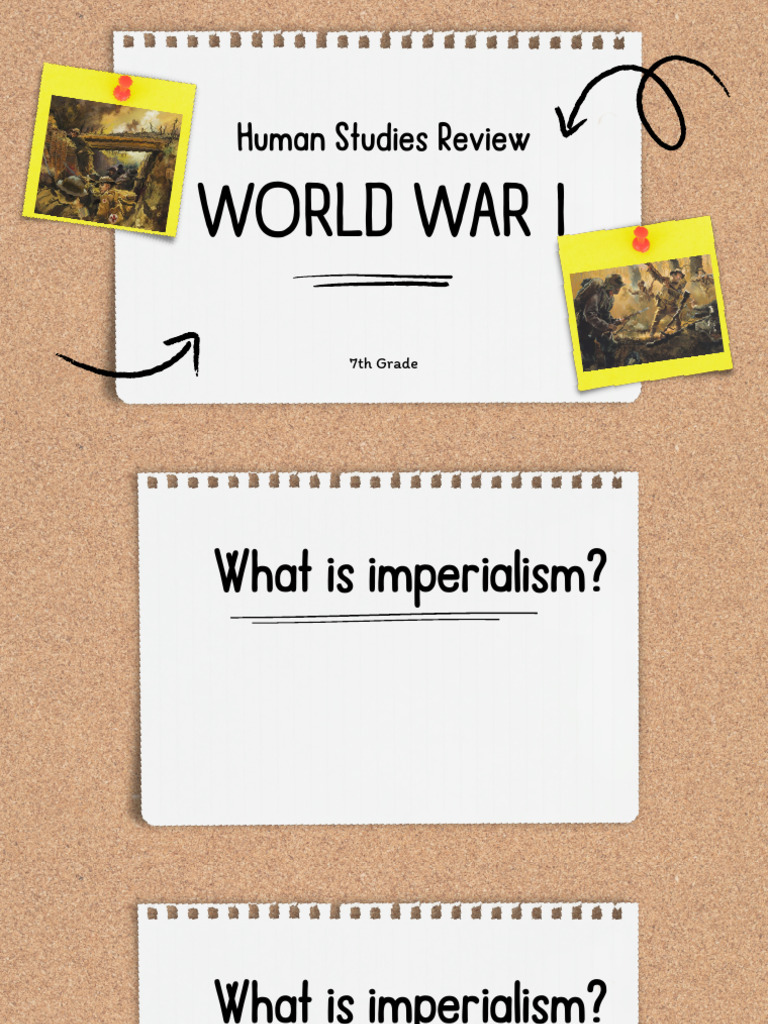 World War I - Human Studies | PDF