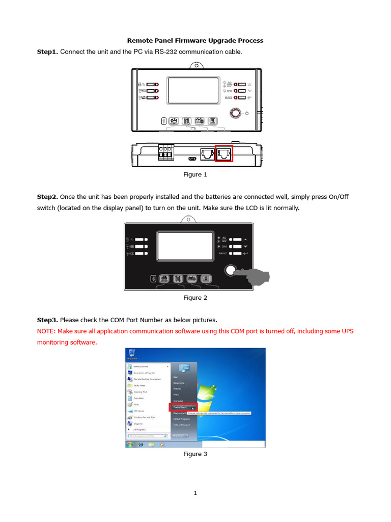 Remote Panel Firmware Upgrade Guide Pdf