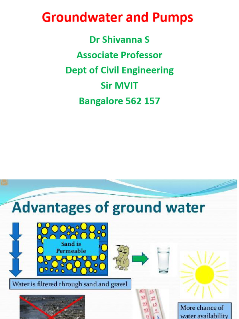 GWH - Groundwater and Pumps | PDF