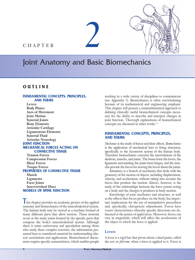 Joint Biomechanics Basics | PDF | Anatomical Terms Of Motion | Anatomy