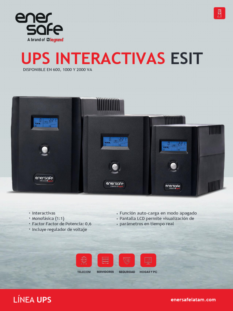 UPS - INTERACTIVAS Enersafe | PDF | Bienes manufacturados | Electrónica