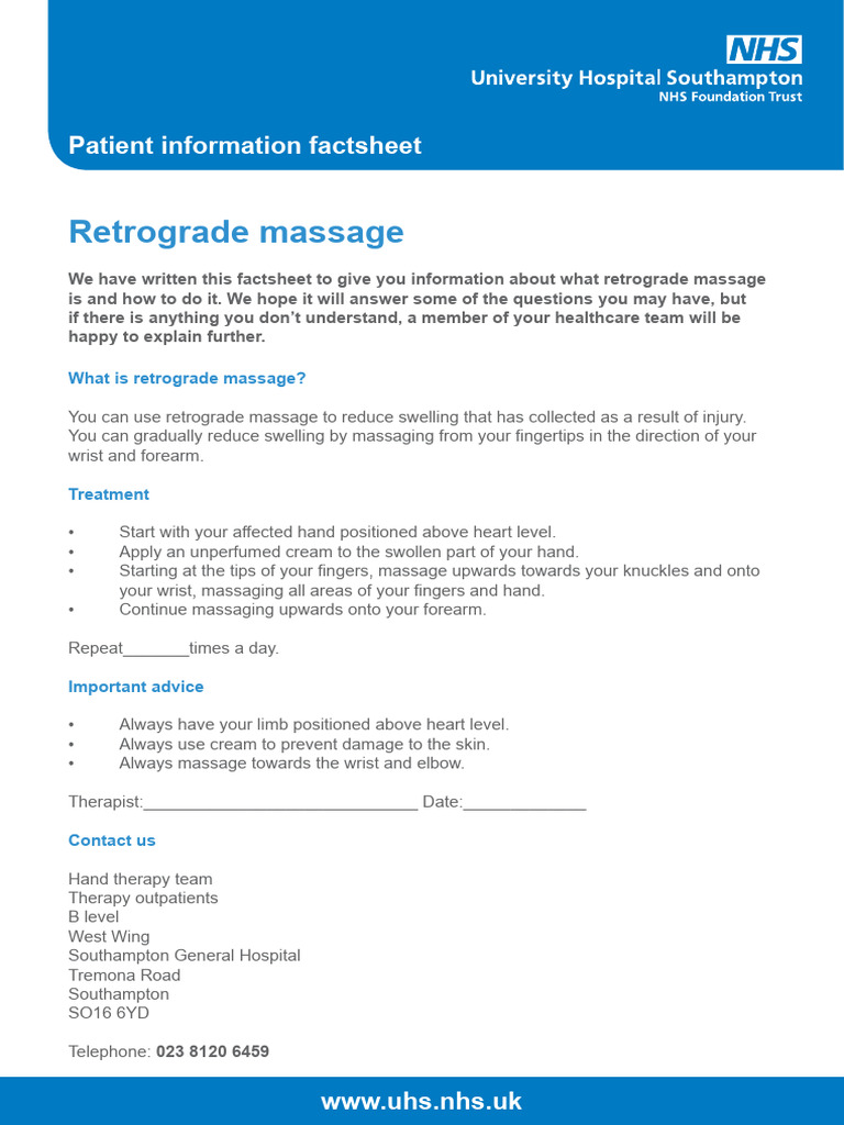 Retrograde Massage Guide | PDF | Business