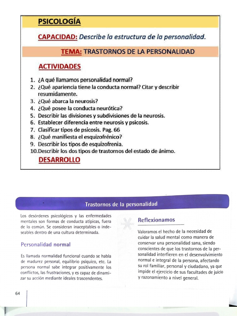 3° Psico, 8 trastor d personal | PDF | Neurosis | Esquizofrenia