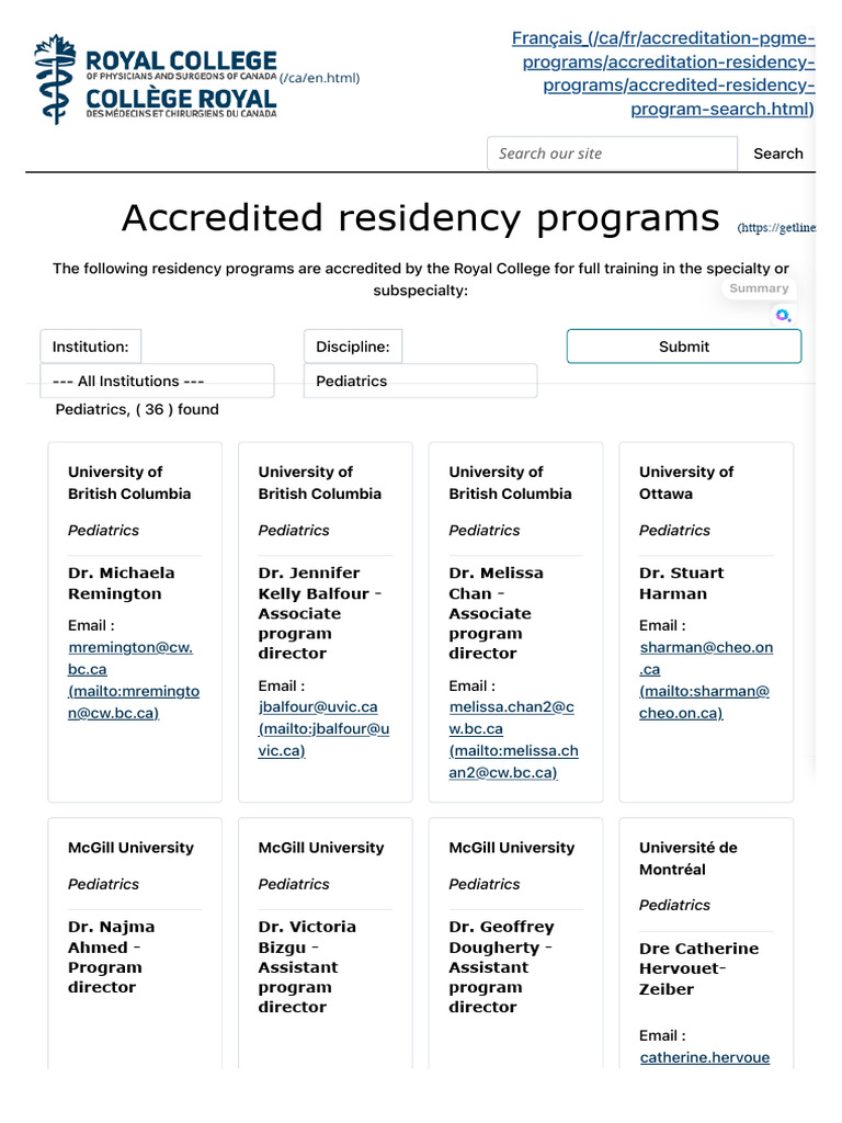 Accredited Residency Program | PDF | Medicine | Health Care