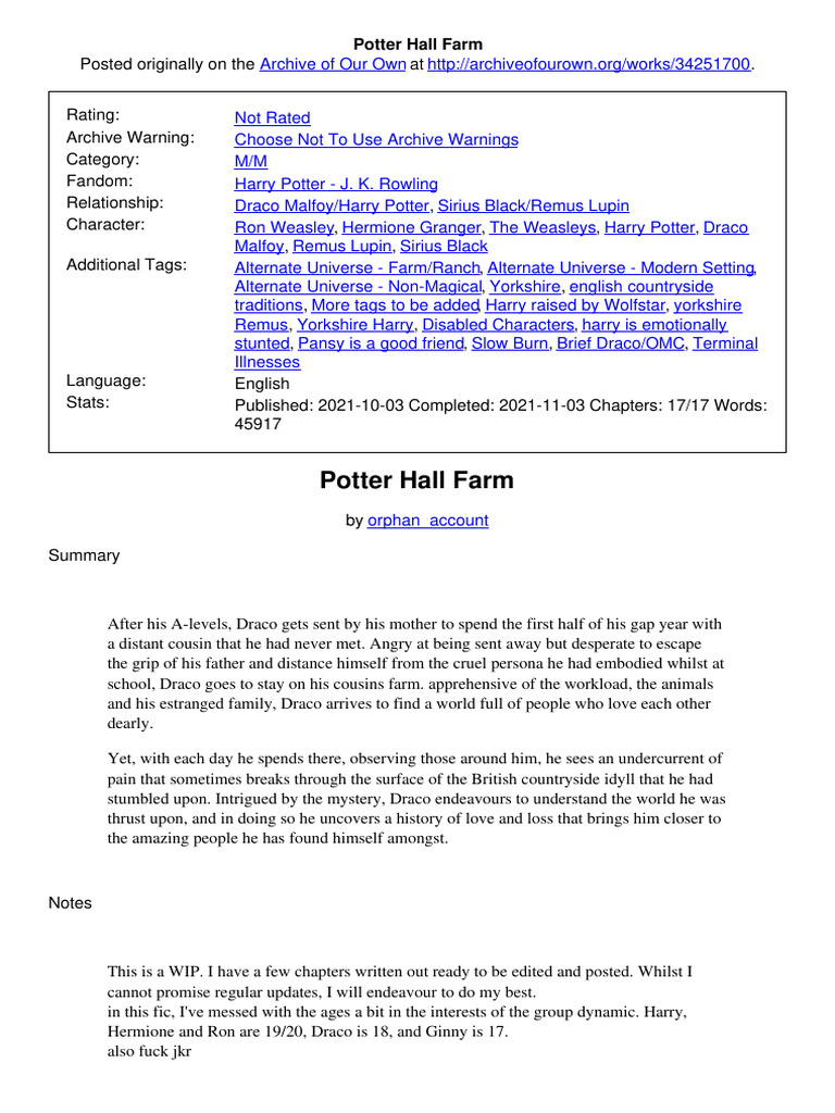 Potter Hall Farm | PDF