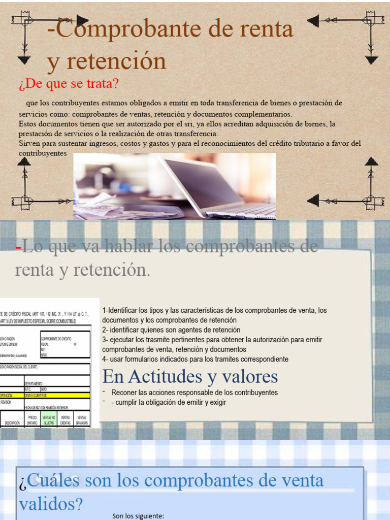 Comprobantes de renta | PDF | Contabilidad | Impuestos