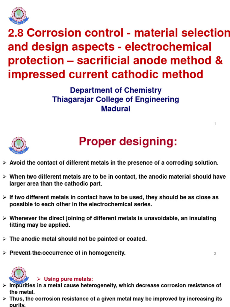 2.8 Corrosion Control | PDF | Corrosion | Anode