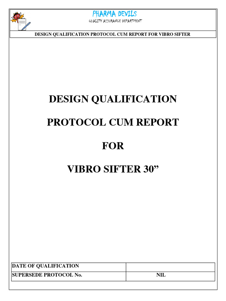Design Qualification For Vibro Sifter 30 | PDF | Verification And ...