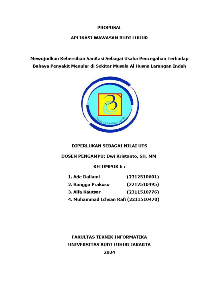 Proposal Awbl Kelompok 6 s2 2024 - III | PDF | Karier & Perkembangan | Ilmu Sosial
