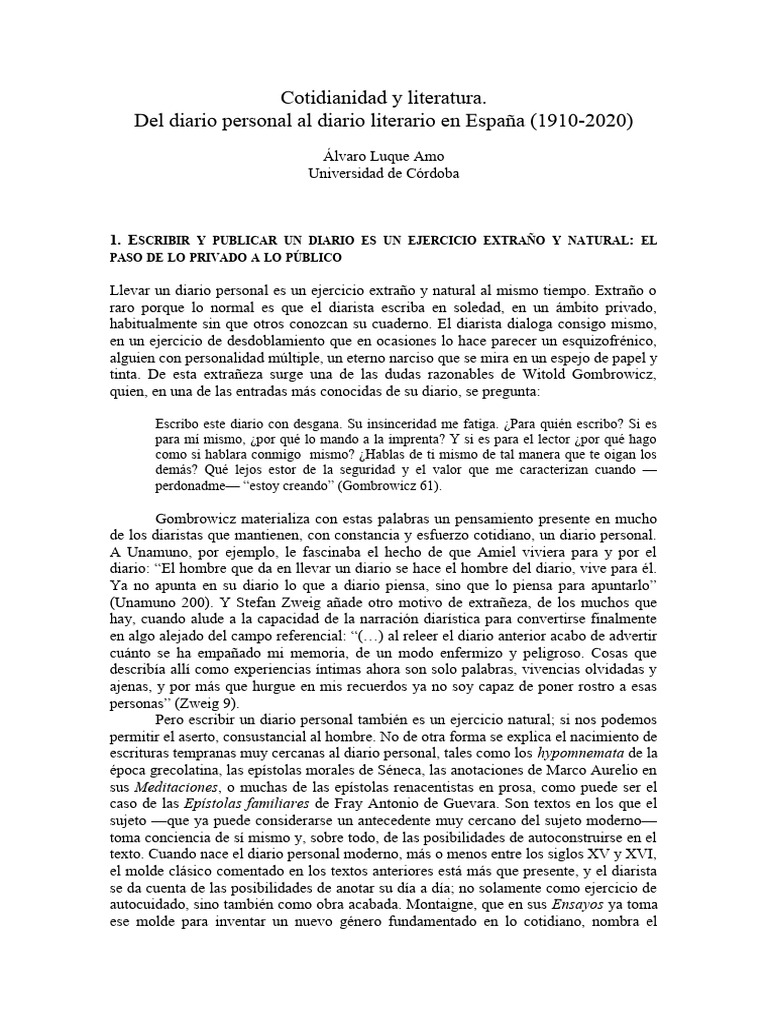 Capítulo Luque Amo | PDF | Autor | Autobiografías