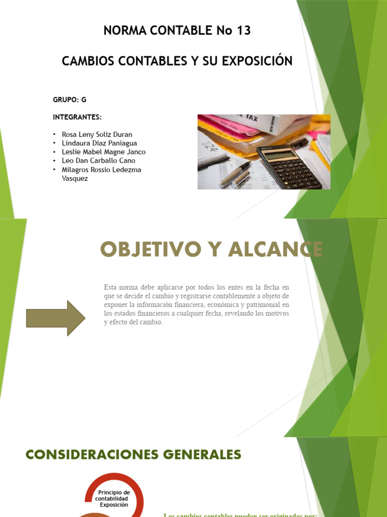 Cambios Contables y su Exposición | PDF | Contabilidad | Estado financiero