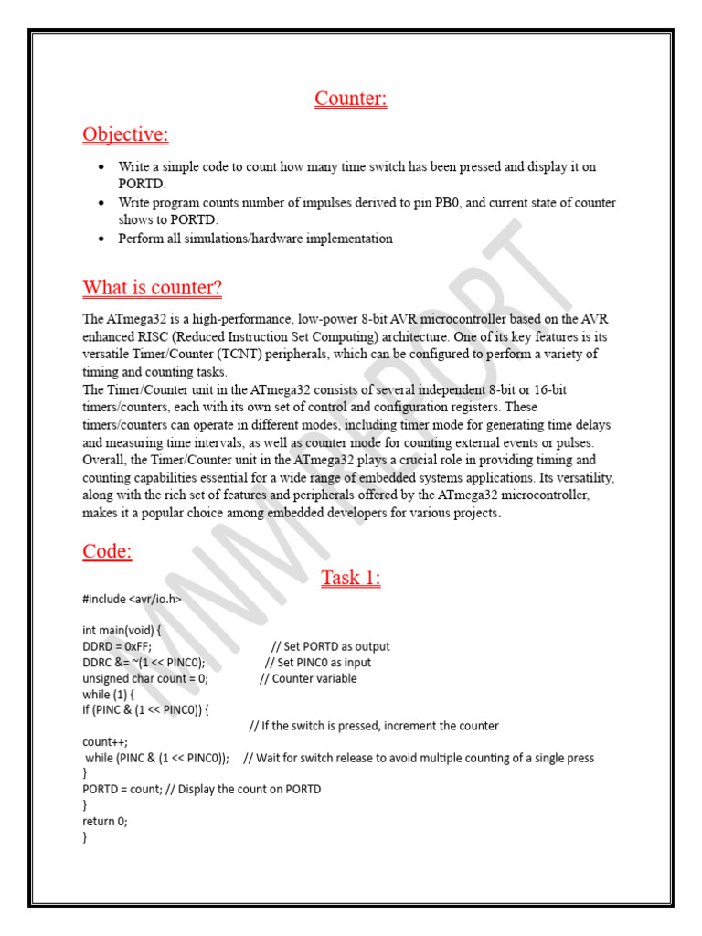 MNM Report | PDF | Microcontroller | Embedded System