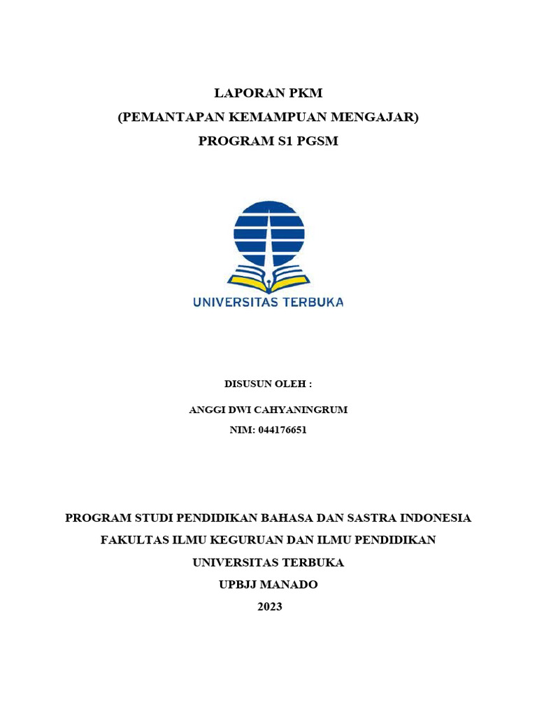 Sistematika Laporan PKM | PDF