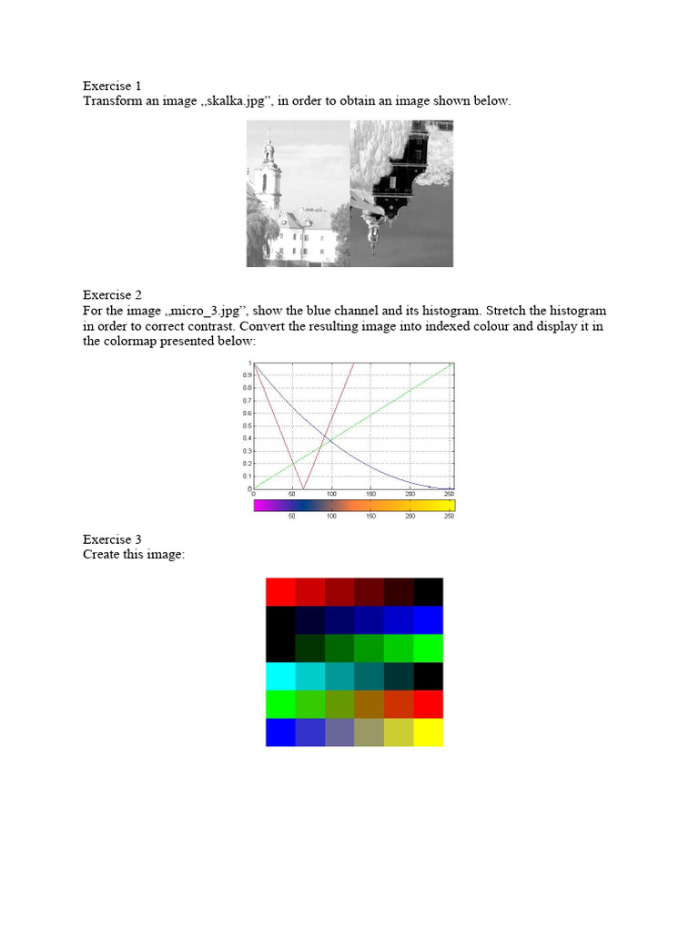 Image Processing Exercises Guide | PDF | Teaching Methods & Materials