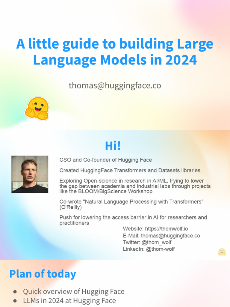 Little Guide To Building Large Language Models in 2024 | Download Free PDF | Parallel Computing ...