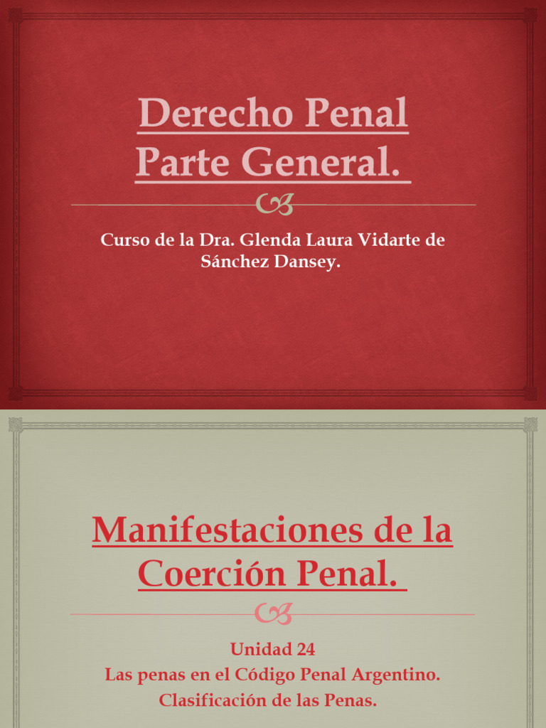 Unidad 24. Manifestaciones de La Coerción Penal | PDF | Castigos | Prisión