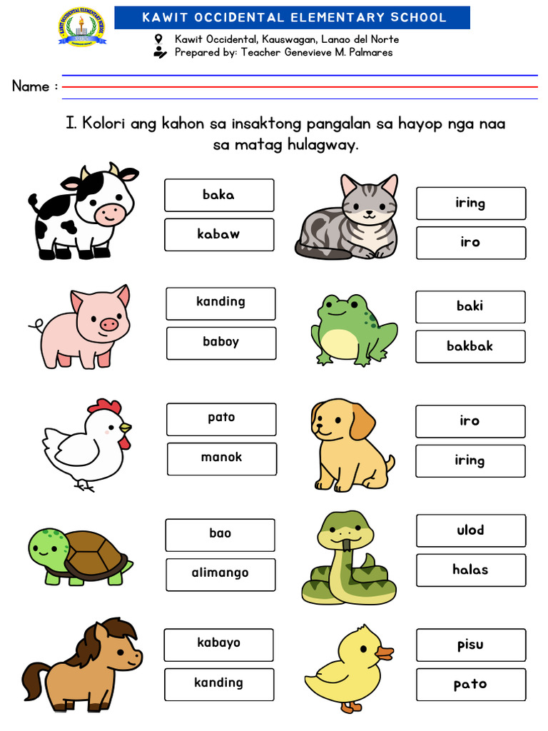 KINDER 4th QUARTER EXAM | PDF