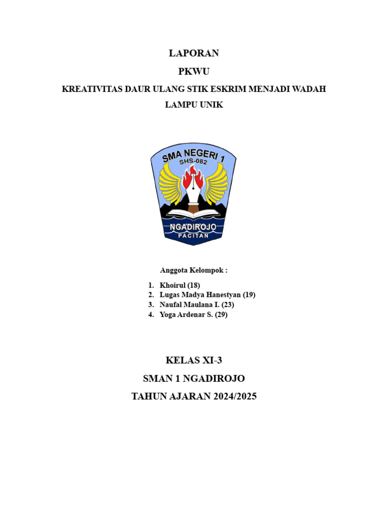 Daur Ulang Stik Es Krim Jadi Wadah Lampu | PDF | Game & Aktivitas | Seni
