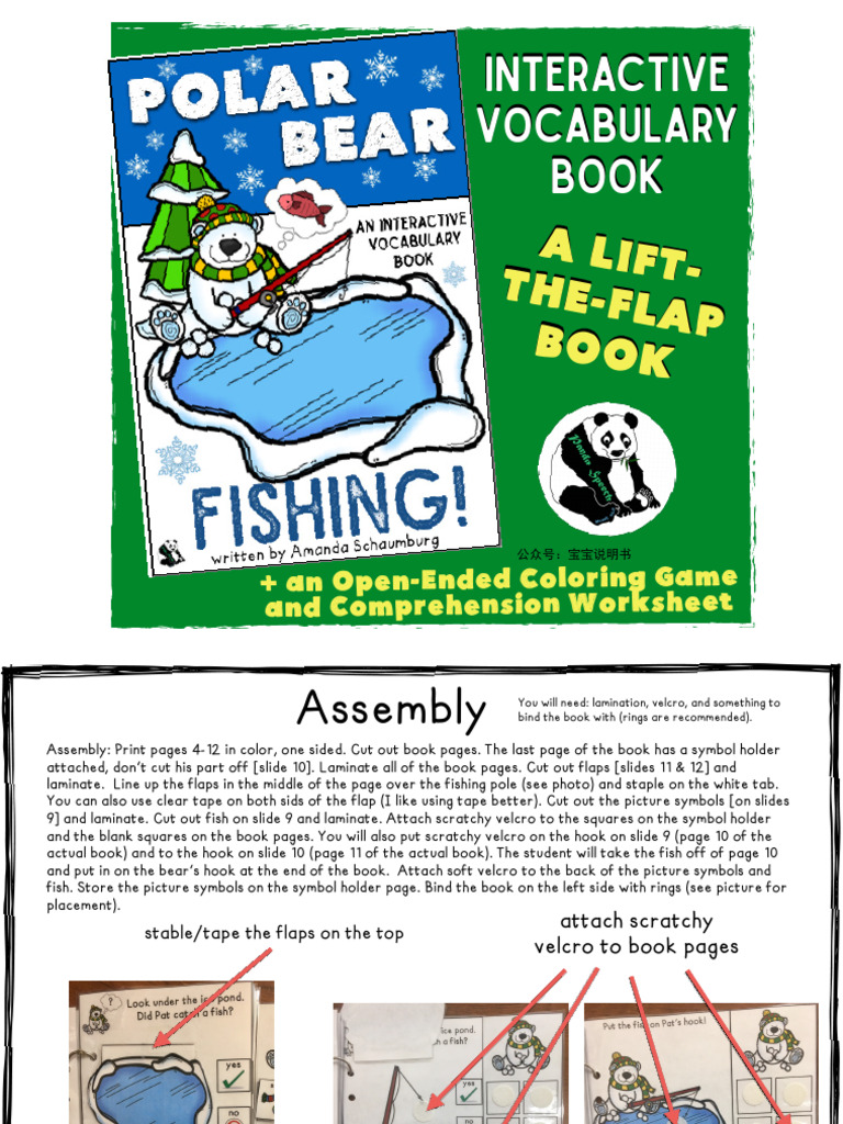 Interactive Polar Bear Fishing Book | PDF | Books