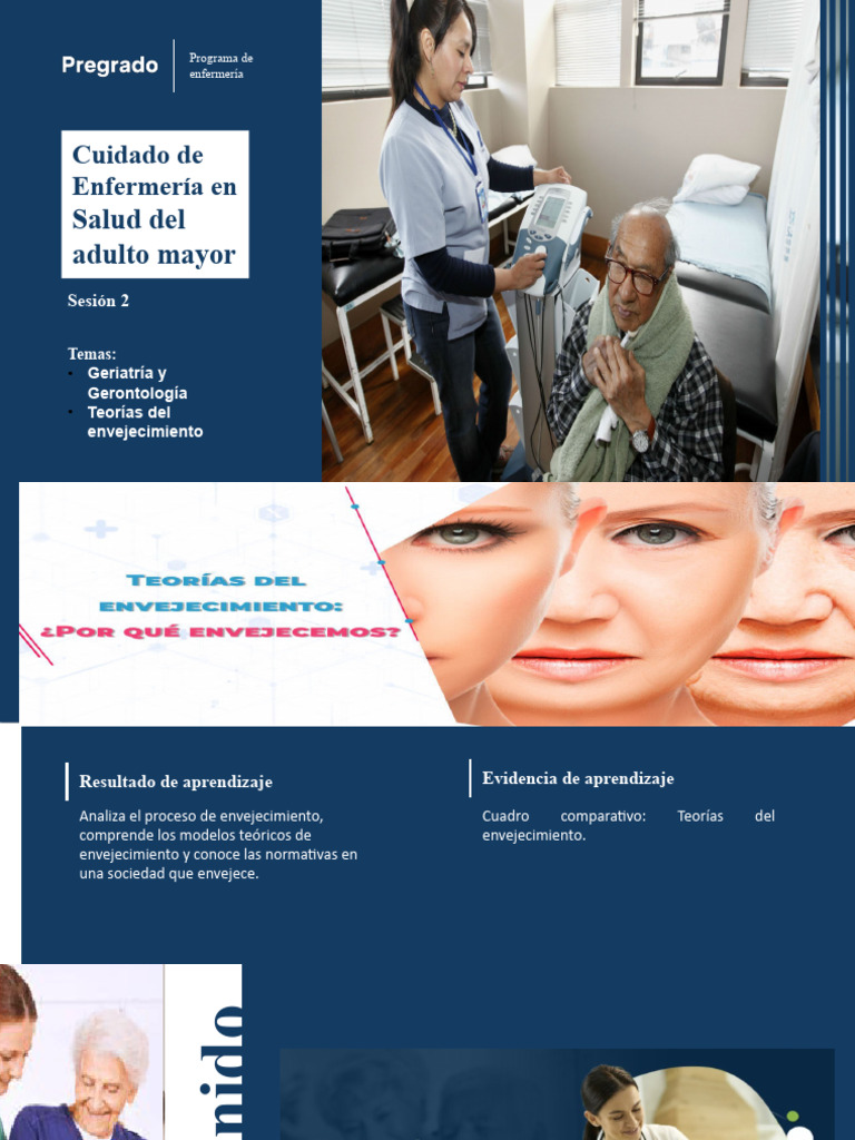 Geriatría, Gerontología y Teorías Del Envejecimiento | PDF | Gerontología | Envejecimiento