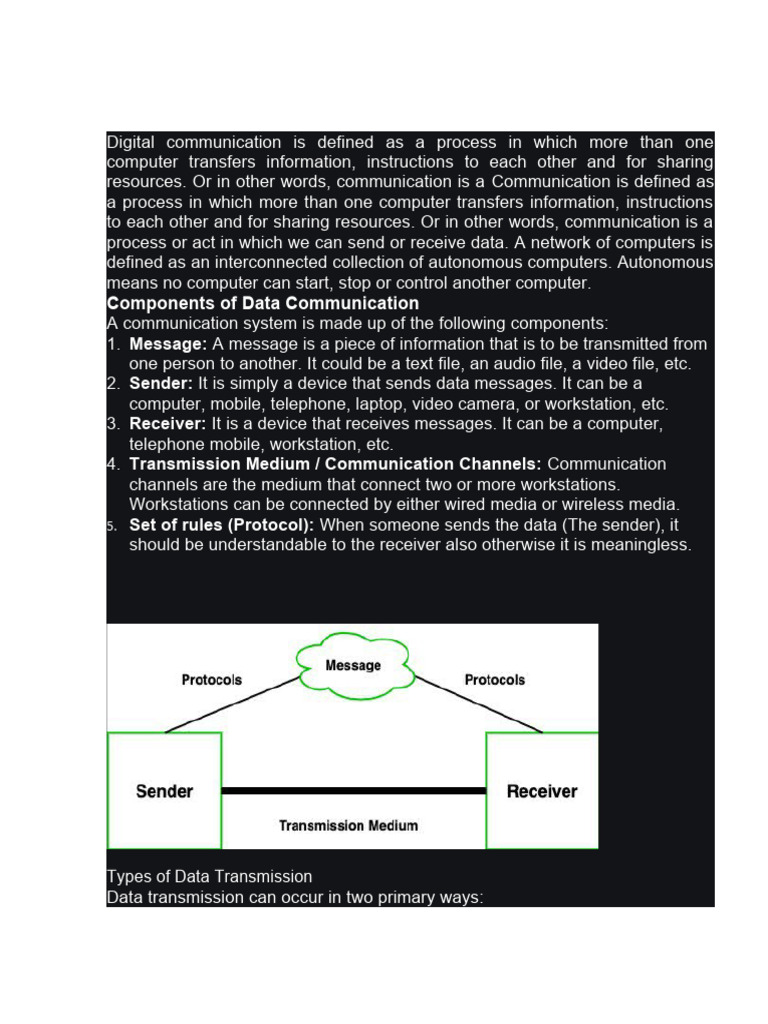 Data Communication Basics & Applications | PDF