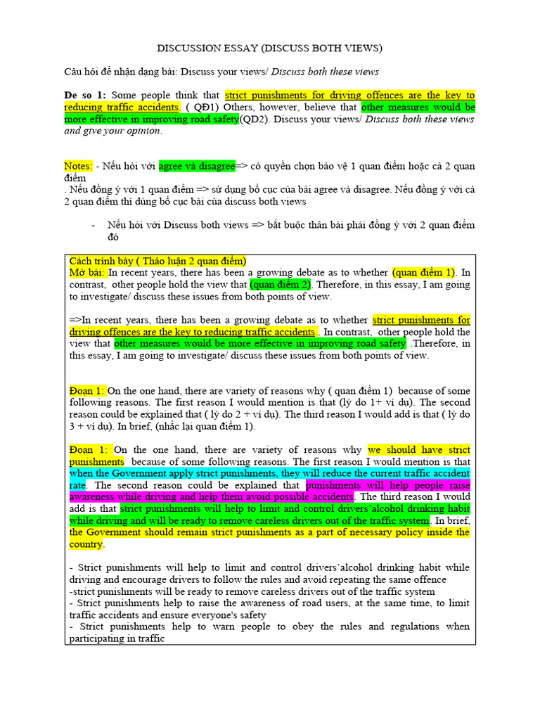 15 9 21writing Task 2 Discuss Both Views | PDF | Traffic | Schools