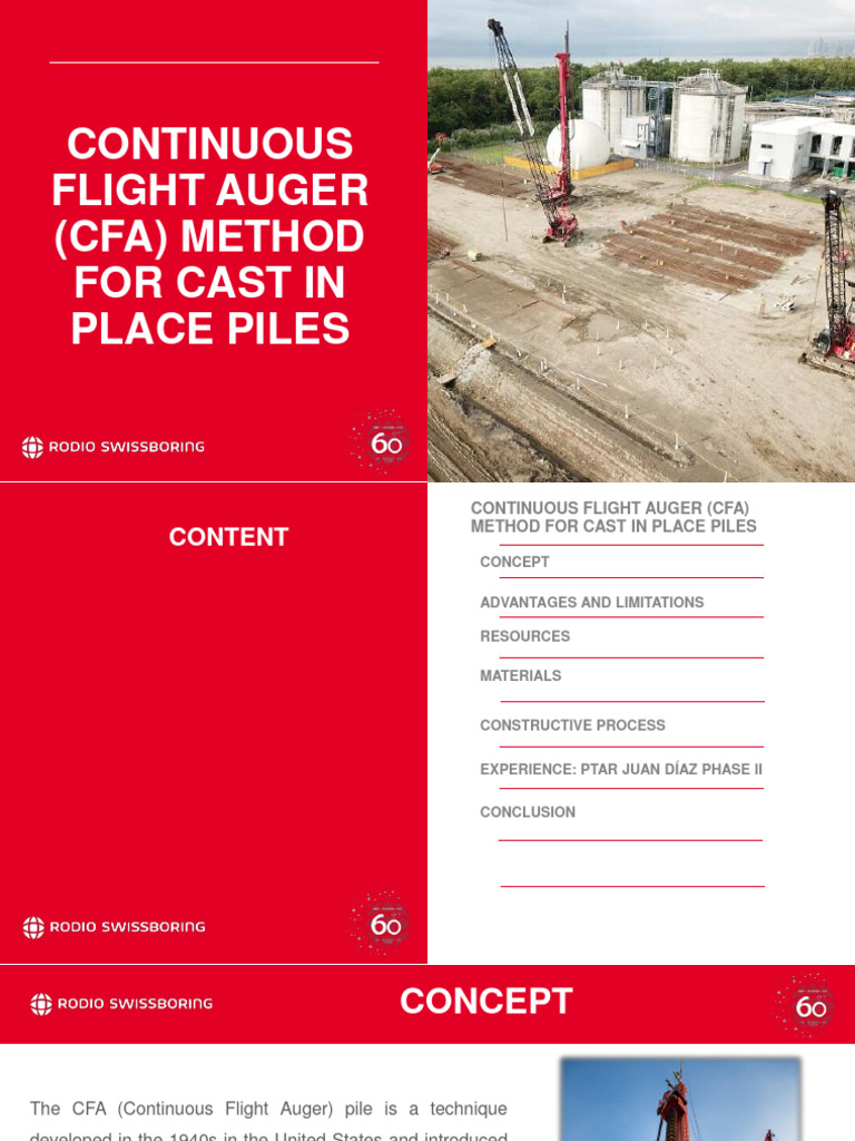 Cfa Piles | PDF | Deep Foundation | Drilling Rig