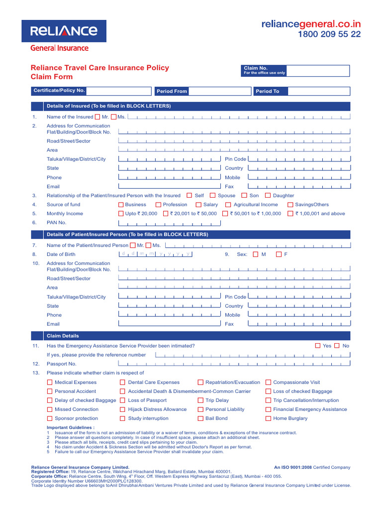 Travel Claim Form - Main | PDF | Banks | Cheque