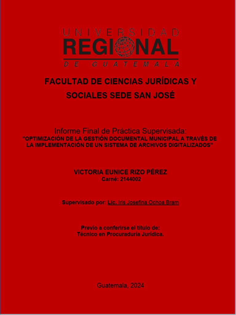 Reporte de Victoria Rizo A Supervisar | Descargar gratis PDF | Análisis ...