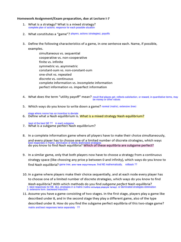 Assignment Due at Lec1-07 Examprep | PDF | Quantitative Research | Economics Of Uncertainty