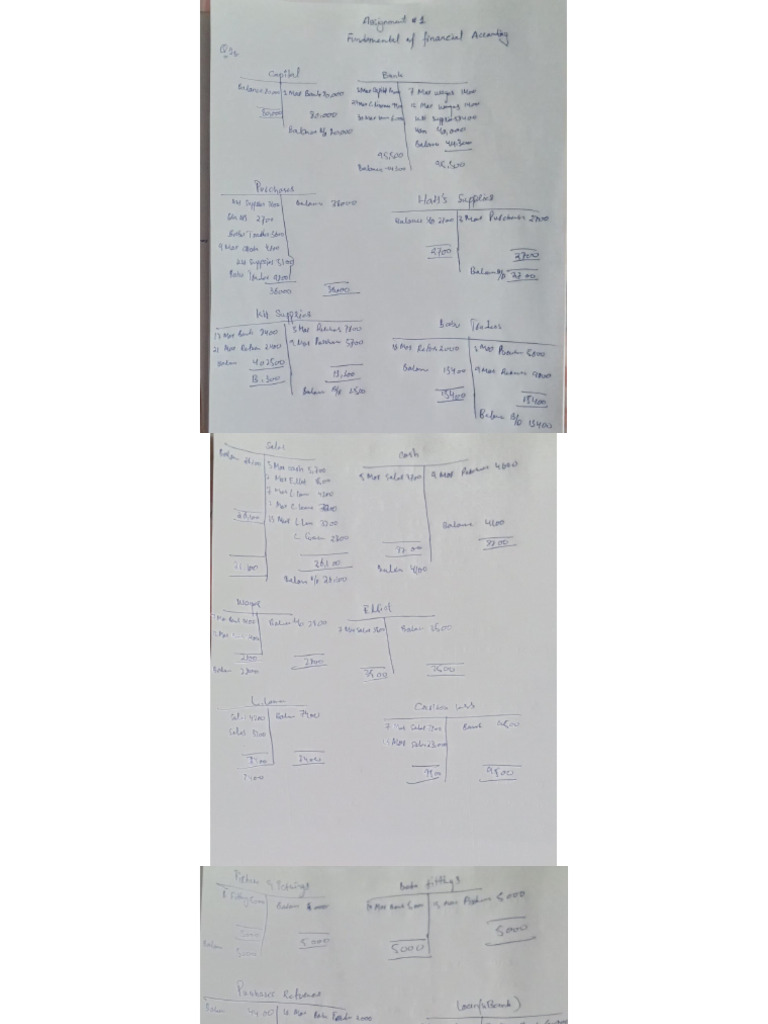 Accounting Assignment #1 | PDF