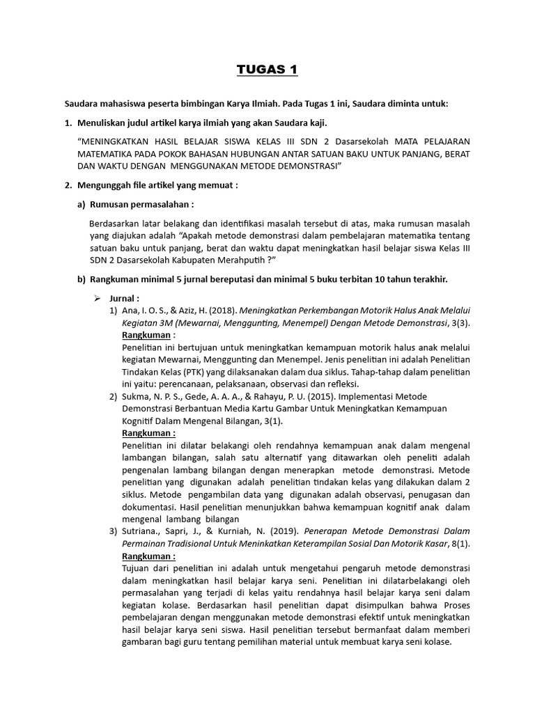 Tugas 1 - KARIL@@ | PDF