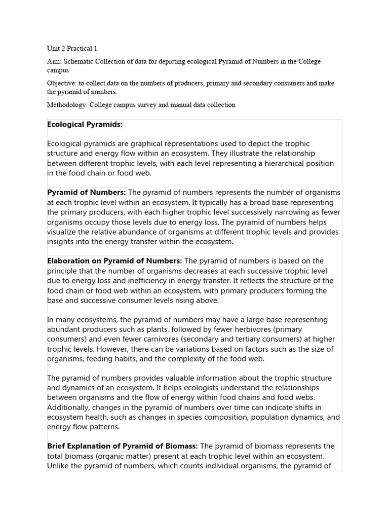 Unit 2 Practicals | Download Free PDF | Food Web | Ecosystem