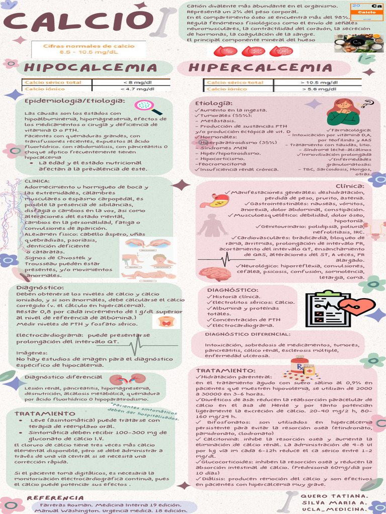 Infografia Calcio Tatiana y Alejandra | PDF | Calcio | Vitamina D