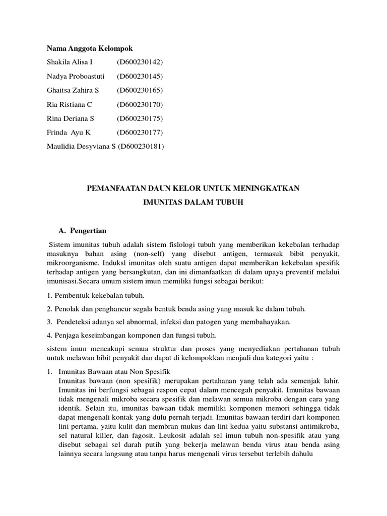 Meningkatkan Imunitas dengan Daun Kelor | PDF | Kesehatan Holistik