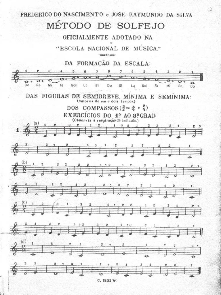 Solfejo em Clave de Sol | PDF