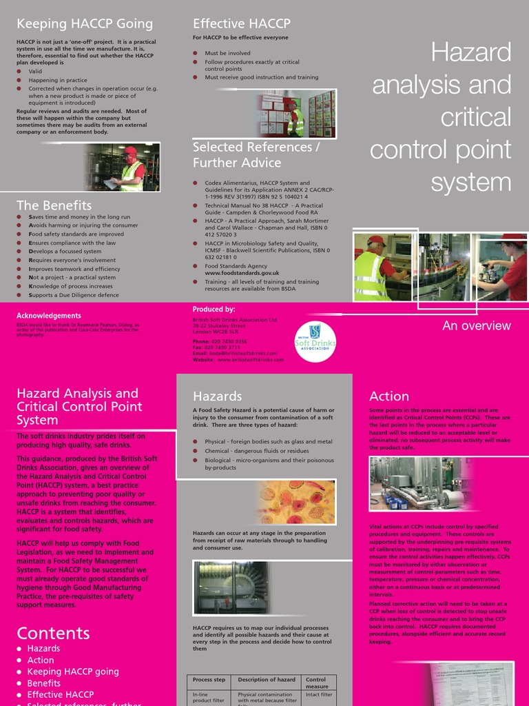 HACCP Leaflet Low Res | Hazard Analysis And Critical Control Points ...