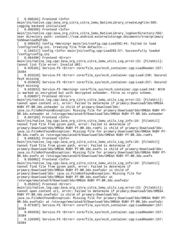 Citra Log | PDF | Encryption | Computing