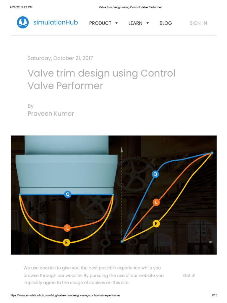 Valve Trim Design Using Control Valve Performer | PDF | Valve ...