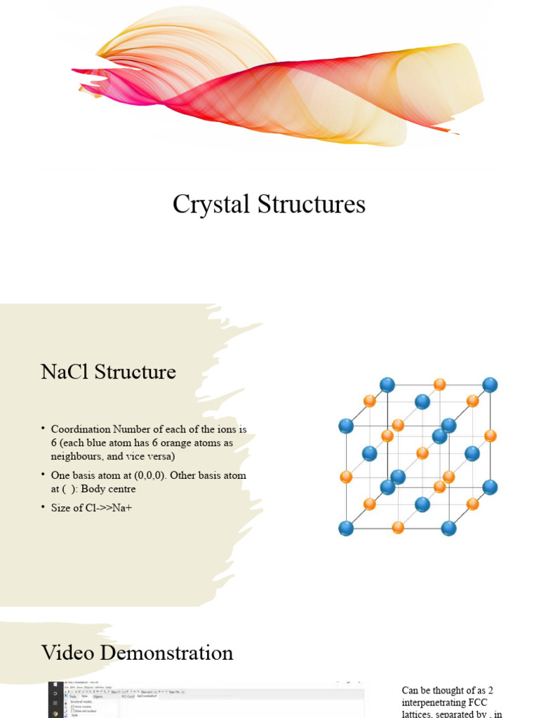 Crystal Structures | PDF | Crystal Structure | Biophysics