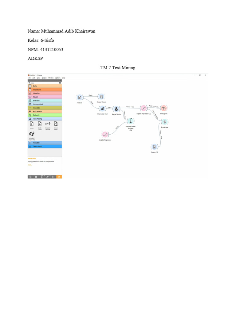07 - Muhammad Adib Khairawan - TM 7 Text Mining | PDF