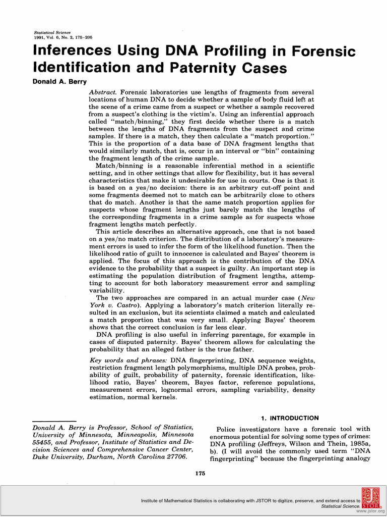 Institute of Mathematical Statistics Is Collaborating With JSTOR To ...