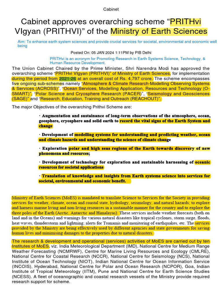 PRITHVI | PDF | Earth Sciences | Oceans