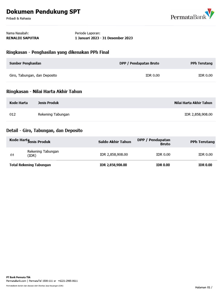 PB SPT 2023 | PDF | Bisnis | Pengelolaan Keuangan & Uang