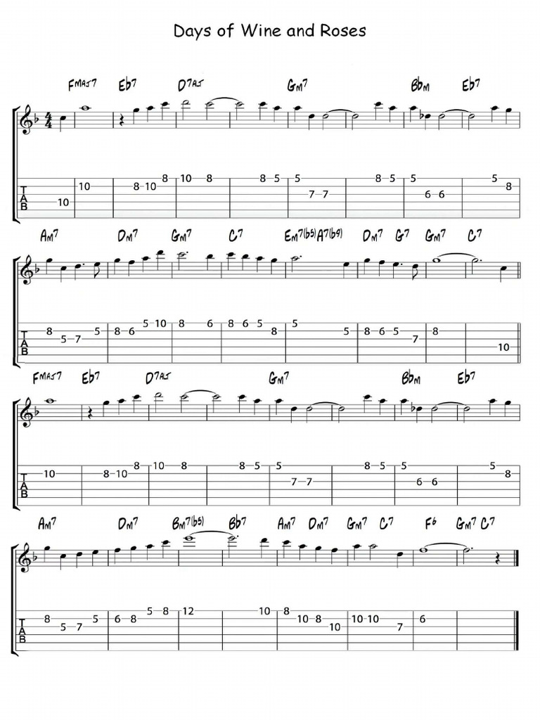 Days of Wine and Roses | PDF