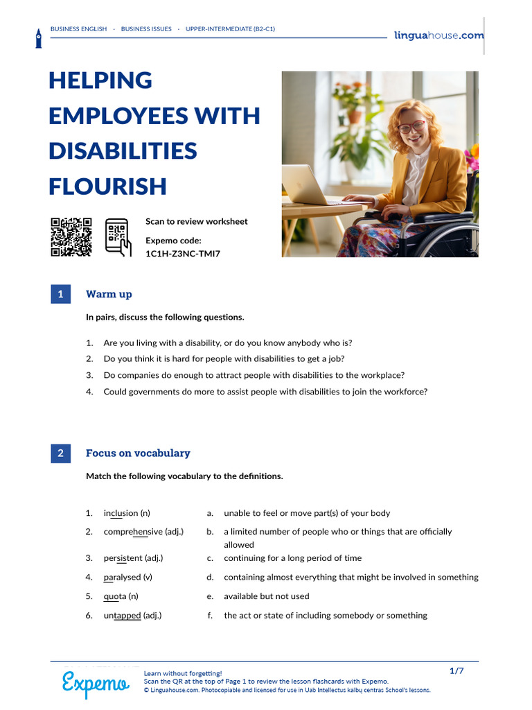 Helping Employees With Disabilities Flourish | Download Free PDF ... Helping Employees With Disabilities Flourish | Download Free PDF ...