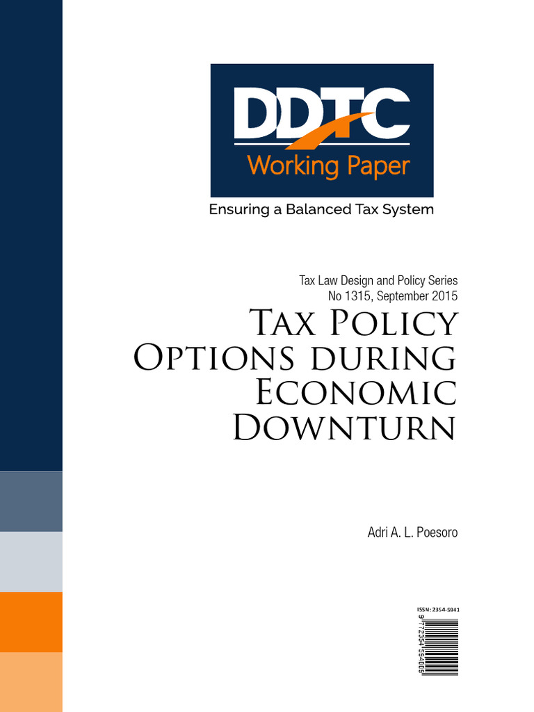 Tax Strategies for Economic Downturns | PDF | Fiscal Policy | Monetary ...