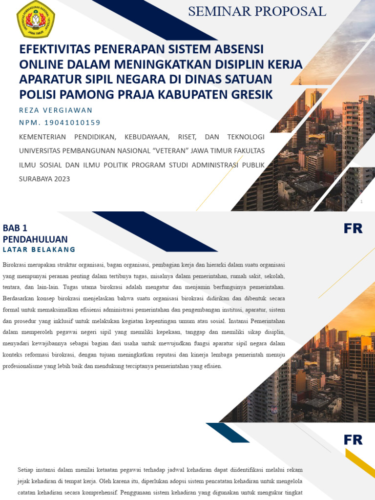 PPT Sempro Reza V | PDF