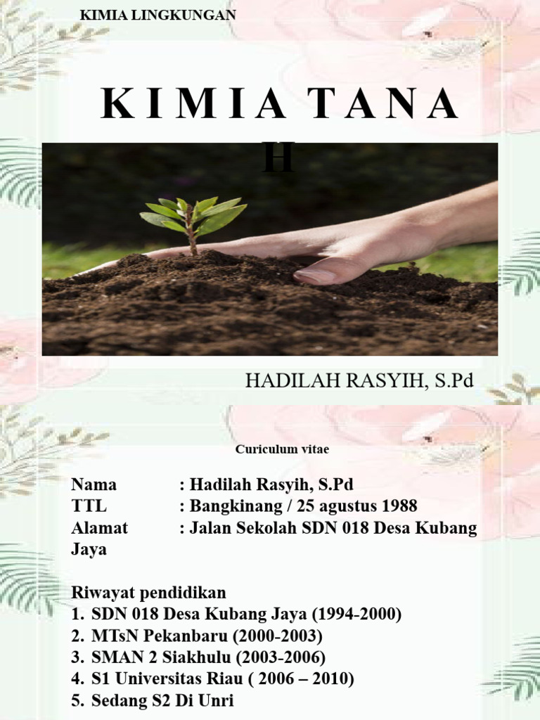 KIMLING - Kimia Tanah | PDF